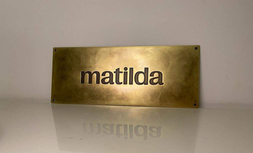 Antiqued Brass Plaques - Solid Brass - Name Plates - Custom House Sign ...